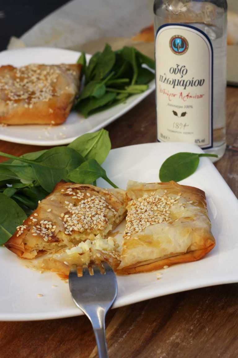 Feta filo pies with honey - Scrummy Lane