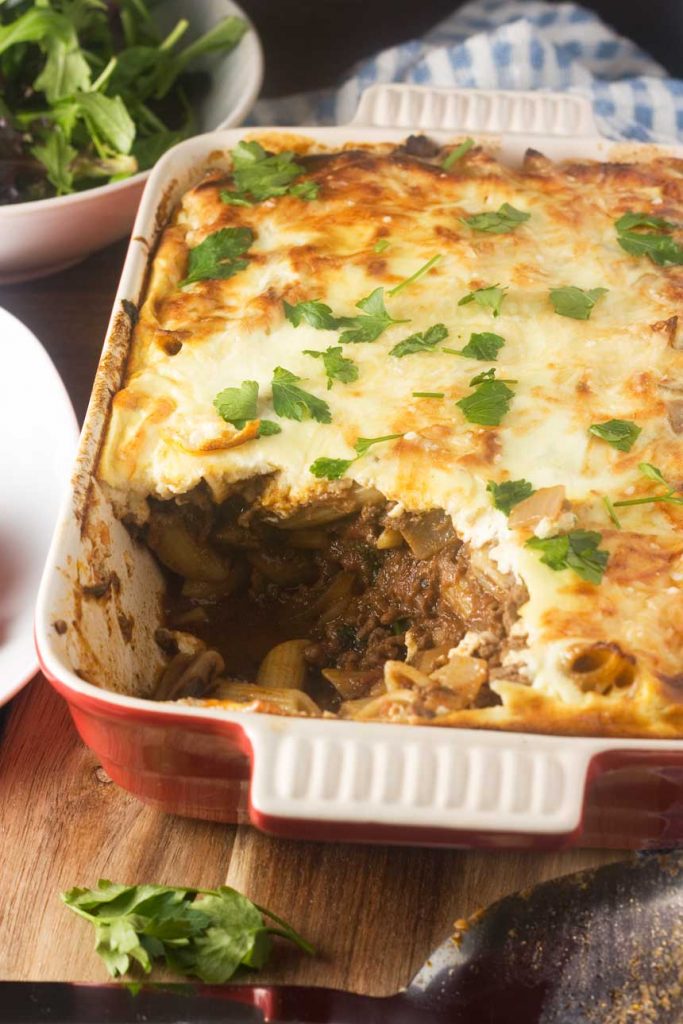 Cheat's Greek pastitsio (with a yoghurt topping) - Scrummy Lane