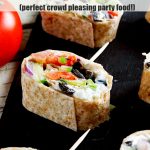 Greek tortilla pinwheels (with video) - Scrummy Lane