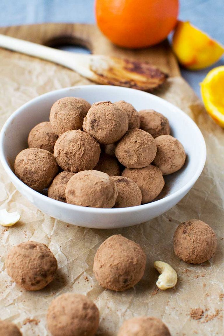5-ingredient Healthy Chocolate Orange Truffles - Scrummy Lane