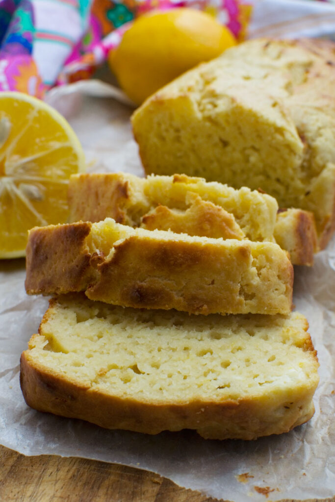 6-ingredient Ricotta Lemon Loaf Cake - Scrummy Lane