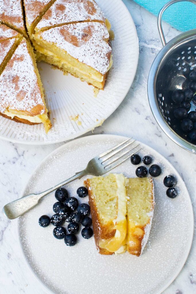 Easy Lemon Mascarpone Cake - Scrummy Lane
