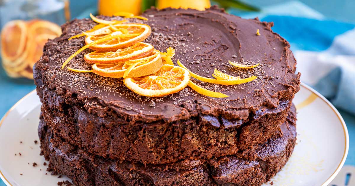 Perfect Chocolate Orange Cake With 3-Ingredient Ganache - Scrummy Lane