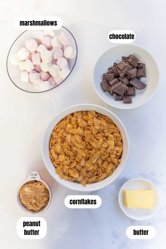 5-Ingredient Peanut Butter Cornflake Bars (No Bake) - Scrummy Lane