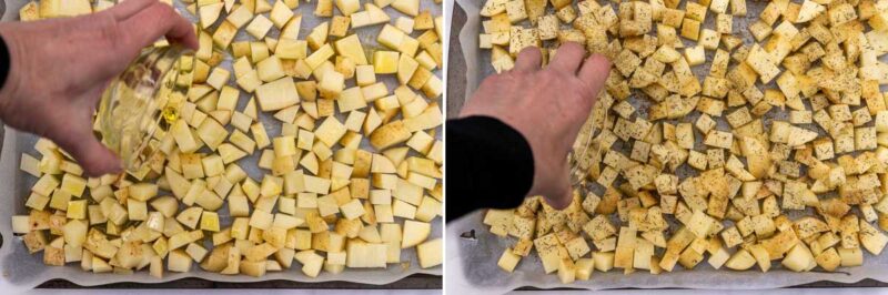 Crispy Diced Potatoes (No Parboiling!) - Scrummy Lane