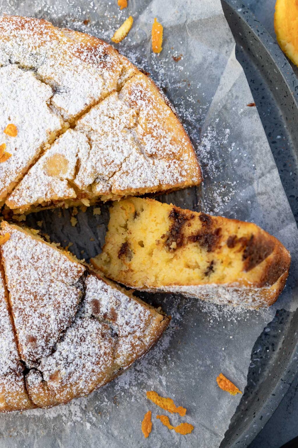 Easy Orange Ricotta Cake (With Chocolate Chips) - Scrummy Lane