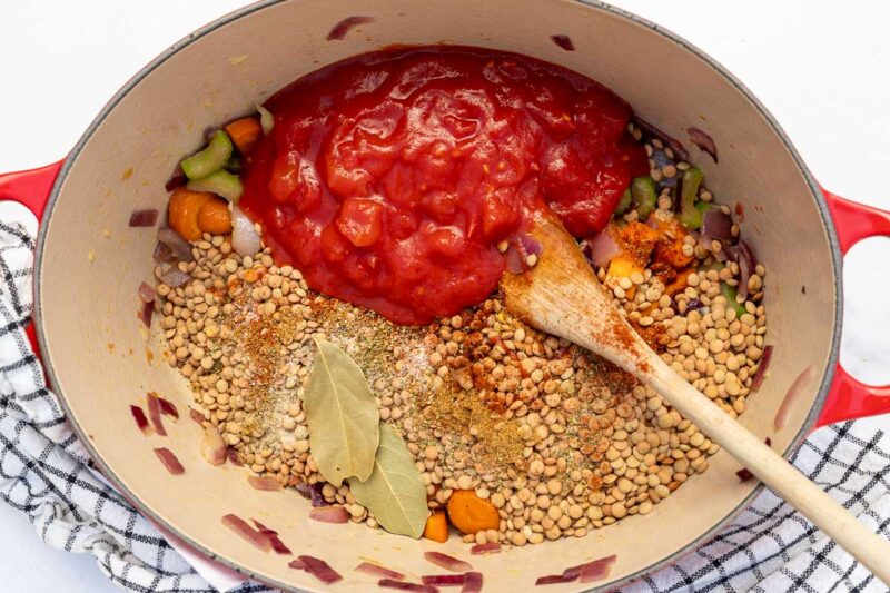 Easy Greek Lentil Soup (Fakes) - Scrummy Lane