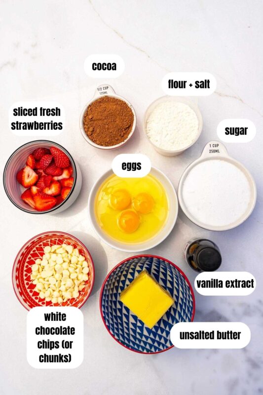 Gooey Strawberry Brownies - Scrummy Lane