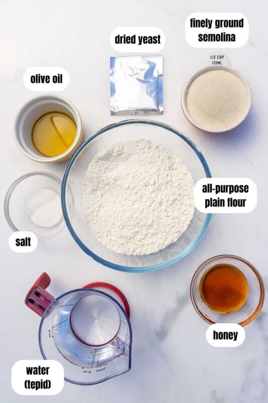 Greek Bread (Easy No Knead Recipe) - Scrummy Lane