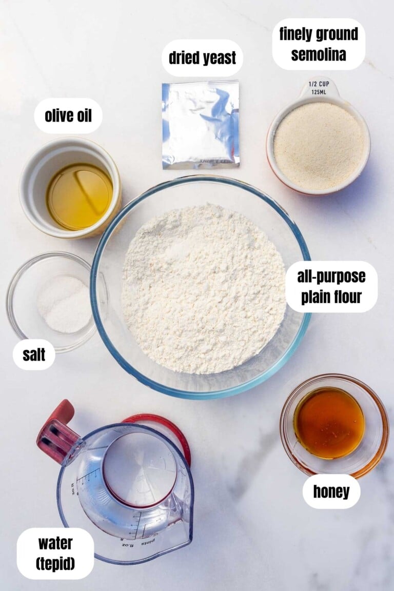 Greek Bread (Easy No Knead Recipe) - Scrummy Lane