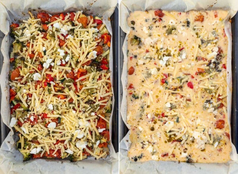 'Magic' Baked Vegetable Frittata - Scrummy Lane