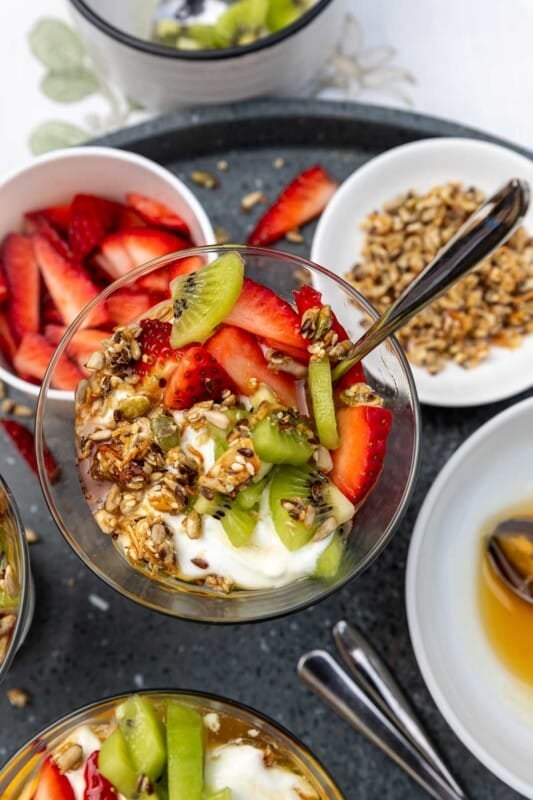 5-Minute Greek Yogurt Parfait - Scrummy Lane