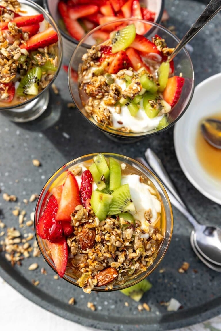 5-Minute Greek Yogurt Parfait - Scrummy Lane