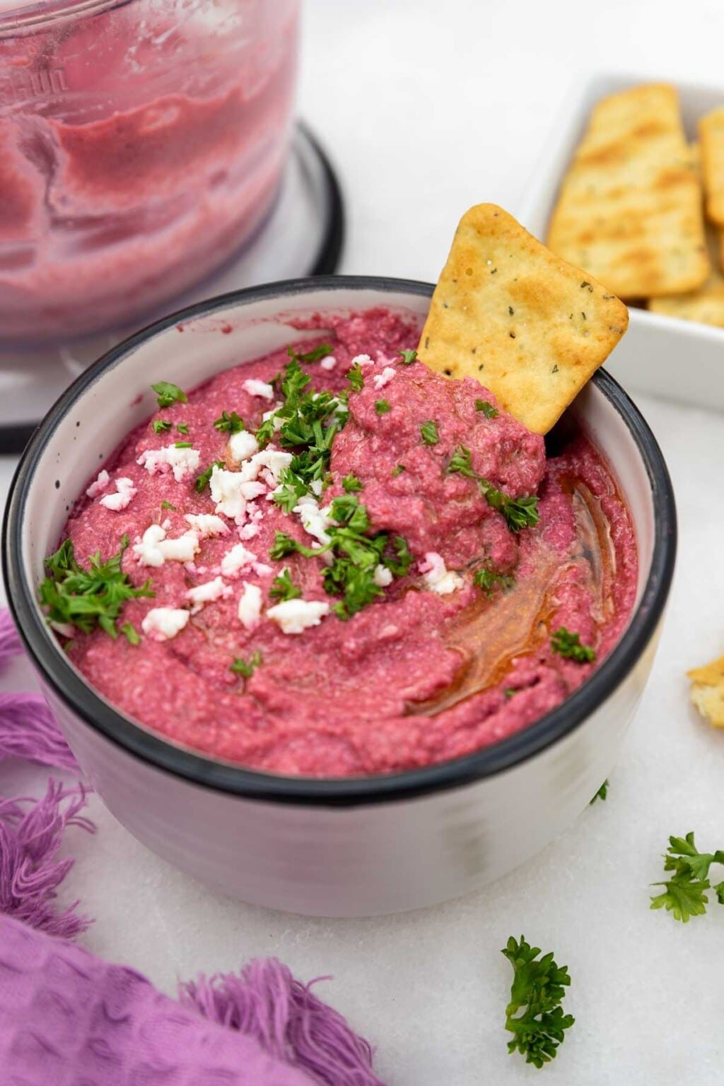 3-Ingredient Beetroot Dip - Scrummy Lane