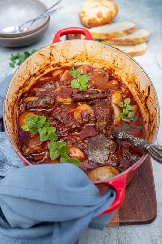Stifado (Easy Greek Beef Stew) - Scrummy Lane