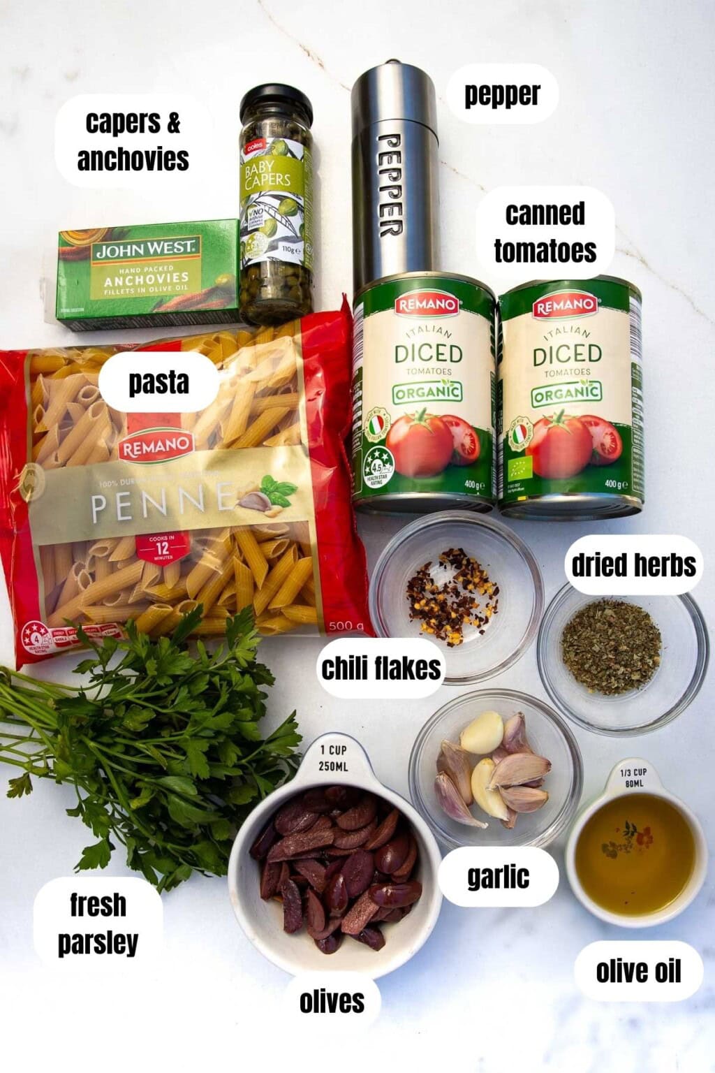 Penne Puttanesca (Easy Pantry Recipe!) - Scrummy Lane