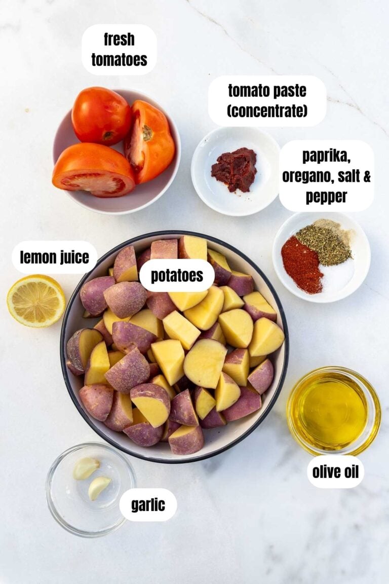 Crispy Tomato Potatoes - Scrummy Lane