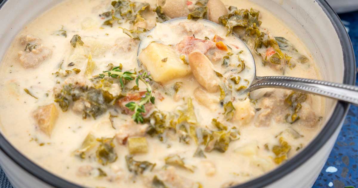 Easy Crock Pot Zuppa Toscana - Scrummy Lane